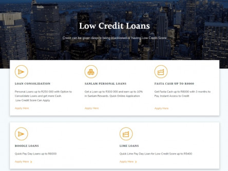 Low Credit Loans – Up to R150,000 Personal Loan Bad Credit | LoansPlus